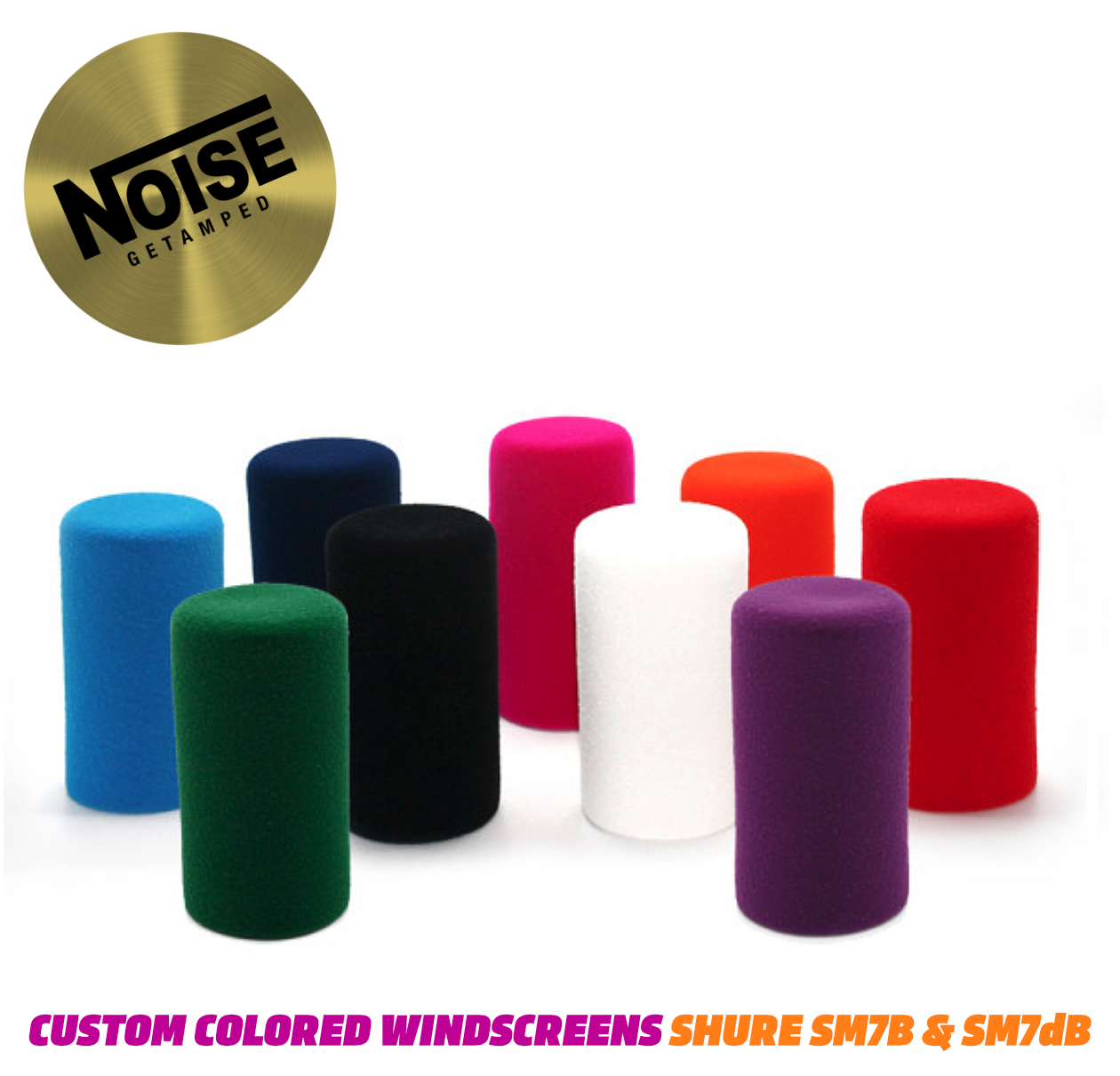 WINDSCREEN Colored for Shure SM7B & SM7DB – SEVEN SINS • NOISE • SKUNK